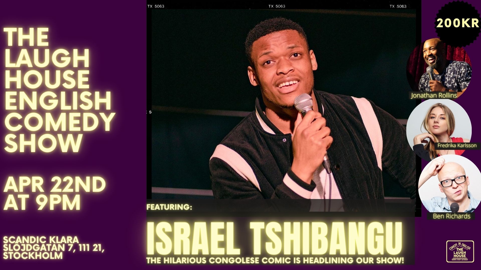 The Laugh House English Stand-up Show April 22nd – The Laugh House Comedy Club